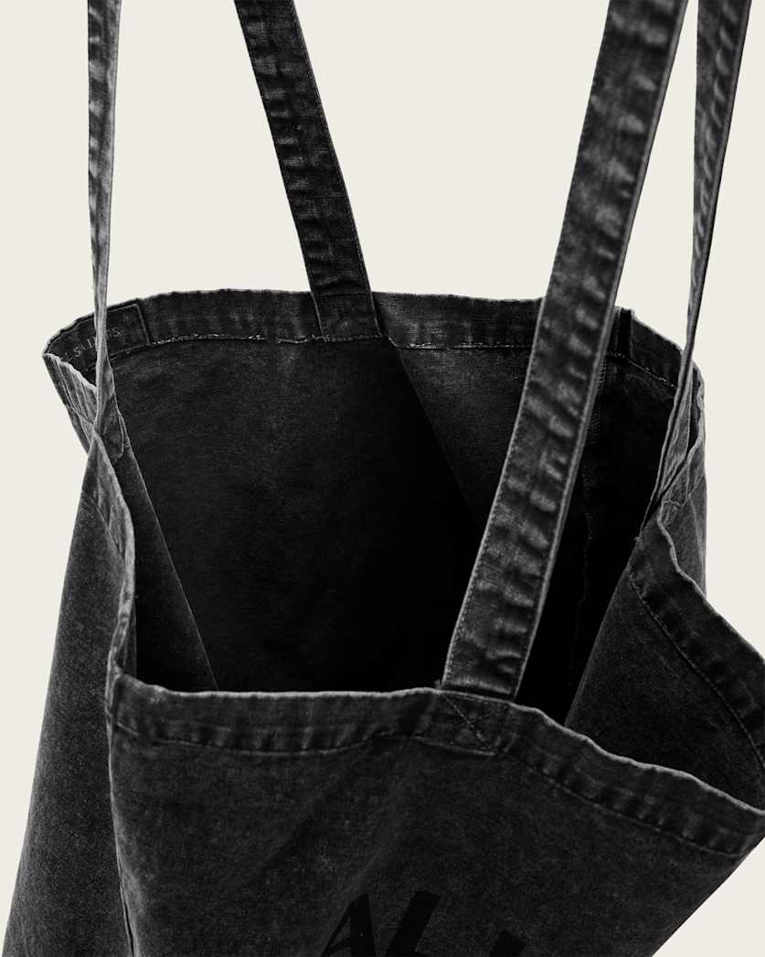 Underground Acid Wash Logo Tote Bag JACKSON BLUE | ALLSAINTS